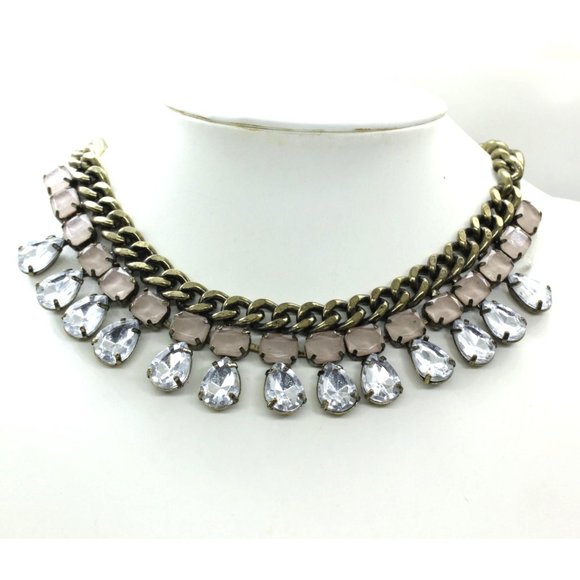 LOFT | Jewelry | Loft Prong Set Rhinestone Vintage Statement Necklace ...